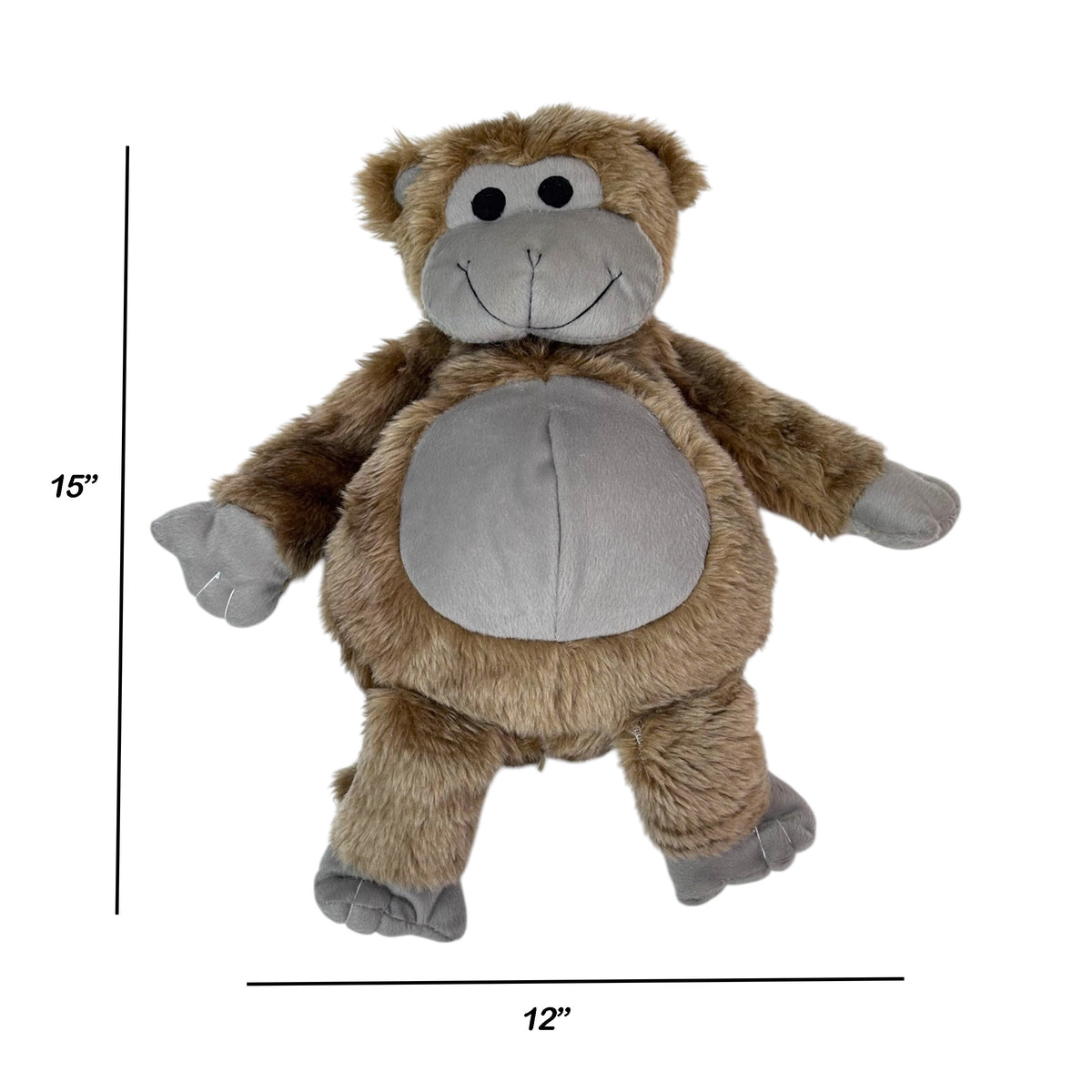 Best dog toy Plush Faux Fur Dark Brown Grunting Monkey – My Head To Tail
